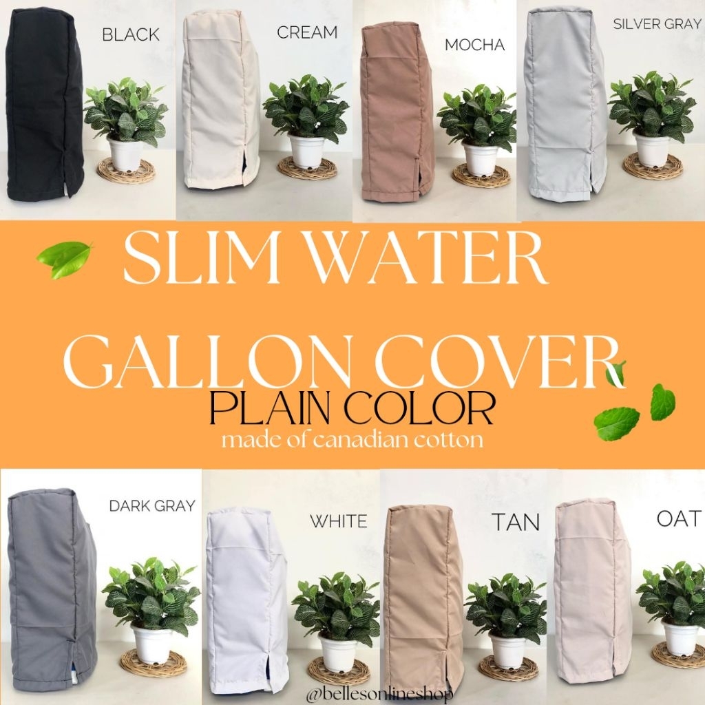 MINIMALIST NEUTRAL COLOR SLIM WATER GALLON COVER | Shopee Philippines