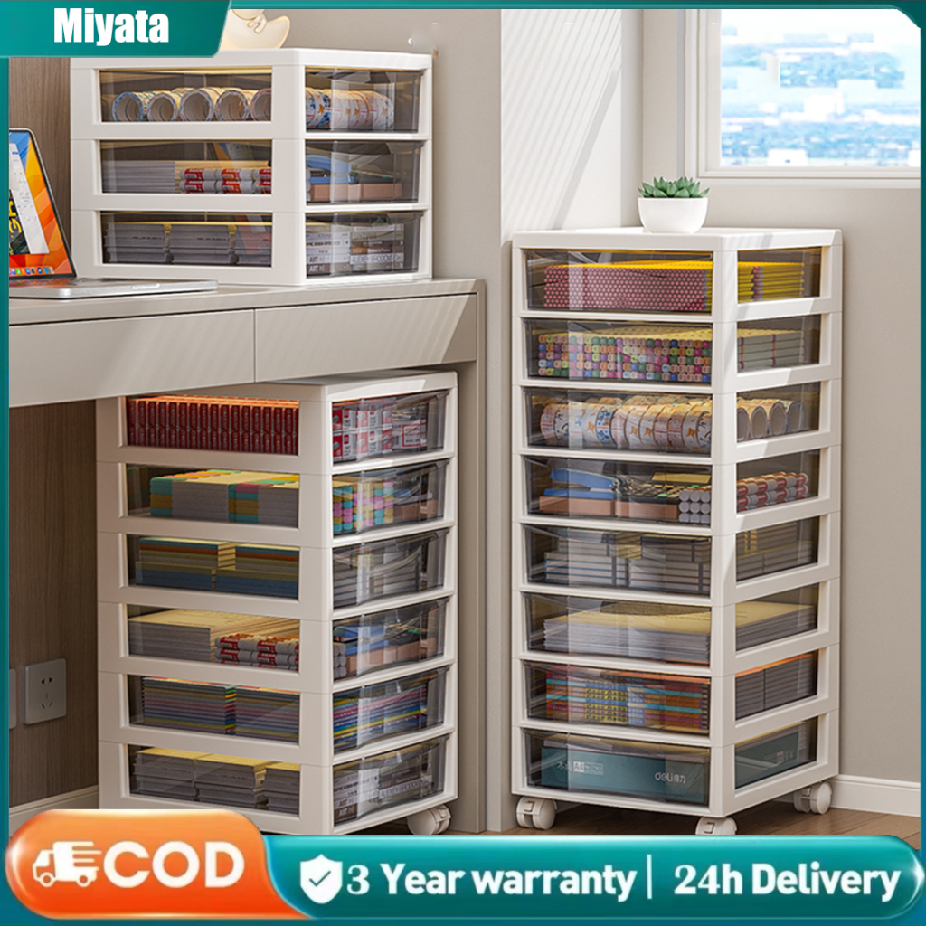 Drawer cabinet with wheels and filing cabinet Suitable for storing ...