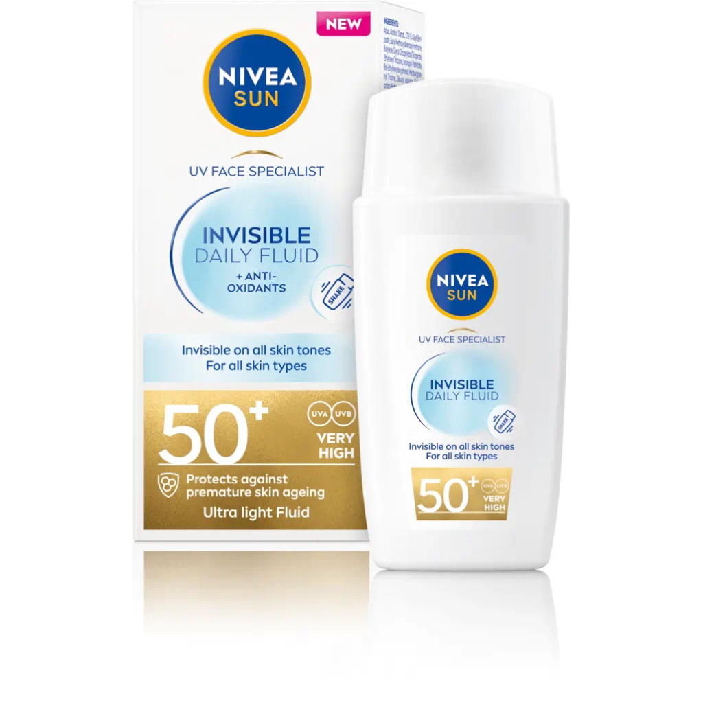 NIVEA SUN UV FACE SPECIALIST INVISIBLE DAILY FLUID SPF 50+ | Shopee Philippines