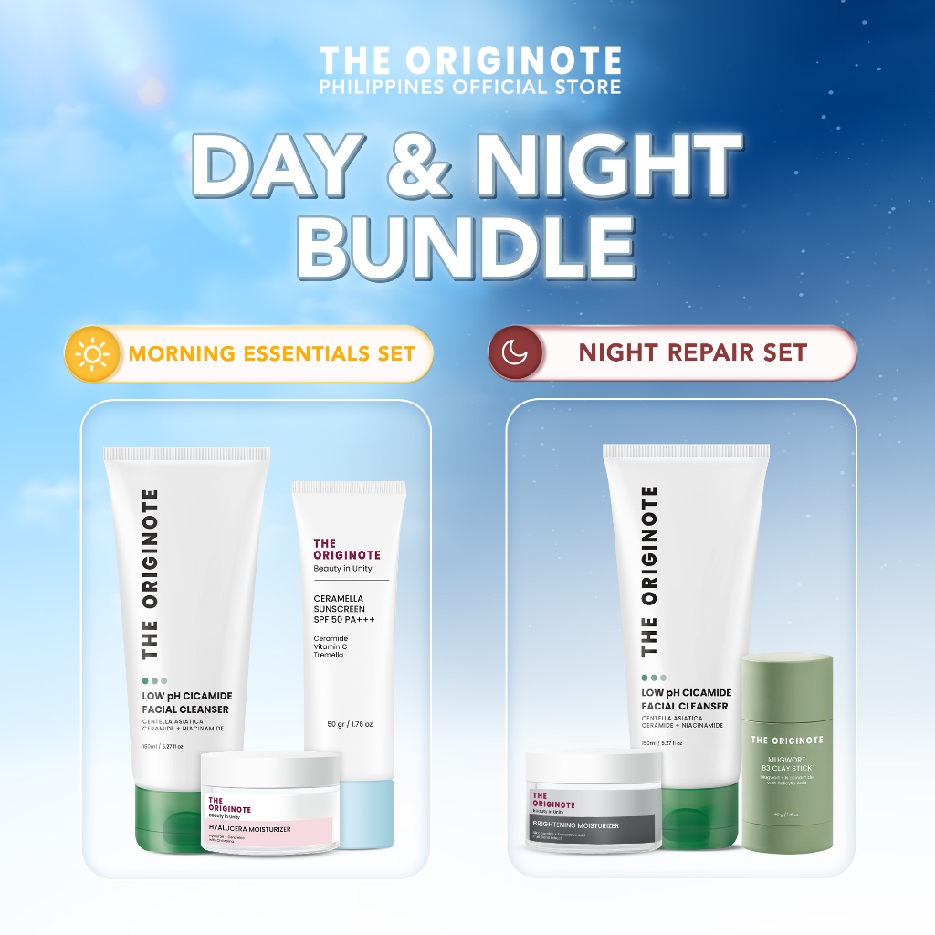 The Originote 3in1 Skincare Bundle – Day & Night Set for Brightening ...