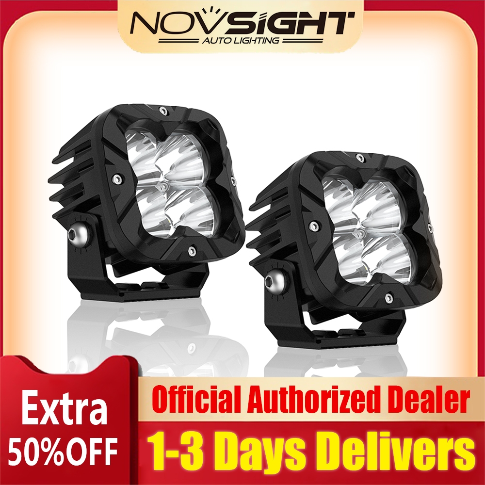 NOVSIGHT 2PCS 24W 2560LM LED Work Light Flood Spot Combo Driving Fog ...