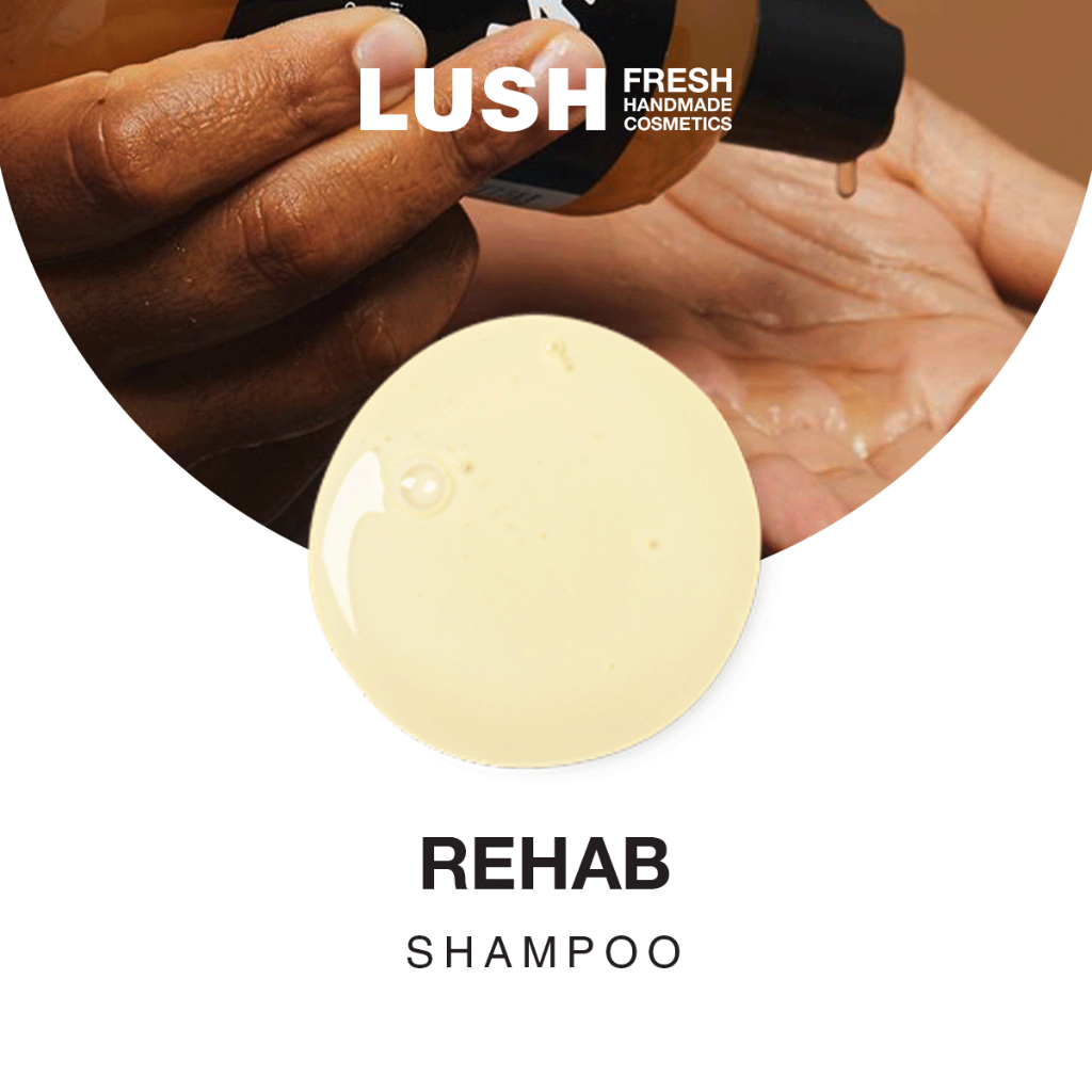 LUSH Rehab Shampoo 65ml (Strengthening) (Softening) | Shopee Philippines