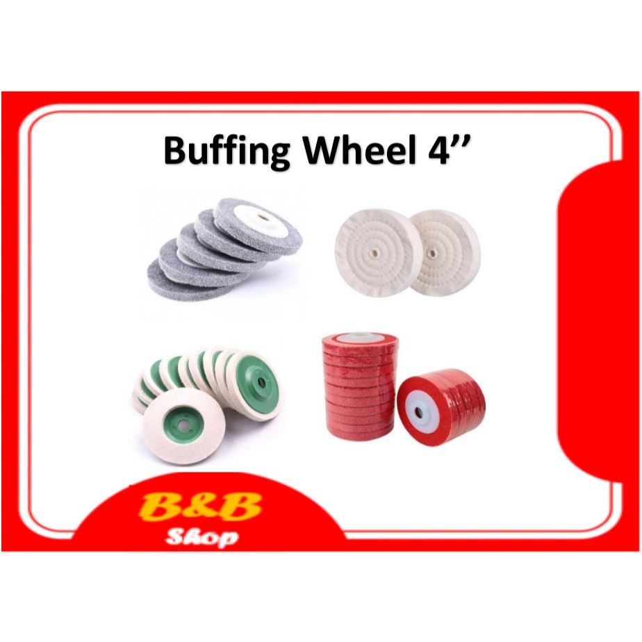 BUFFING WHEEL 4 inch and BUFFING CLOTH SOLD BY 10 PCS | Shopee Philippines