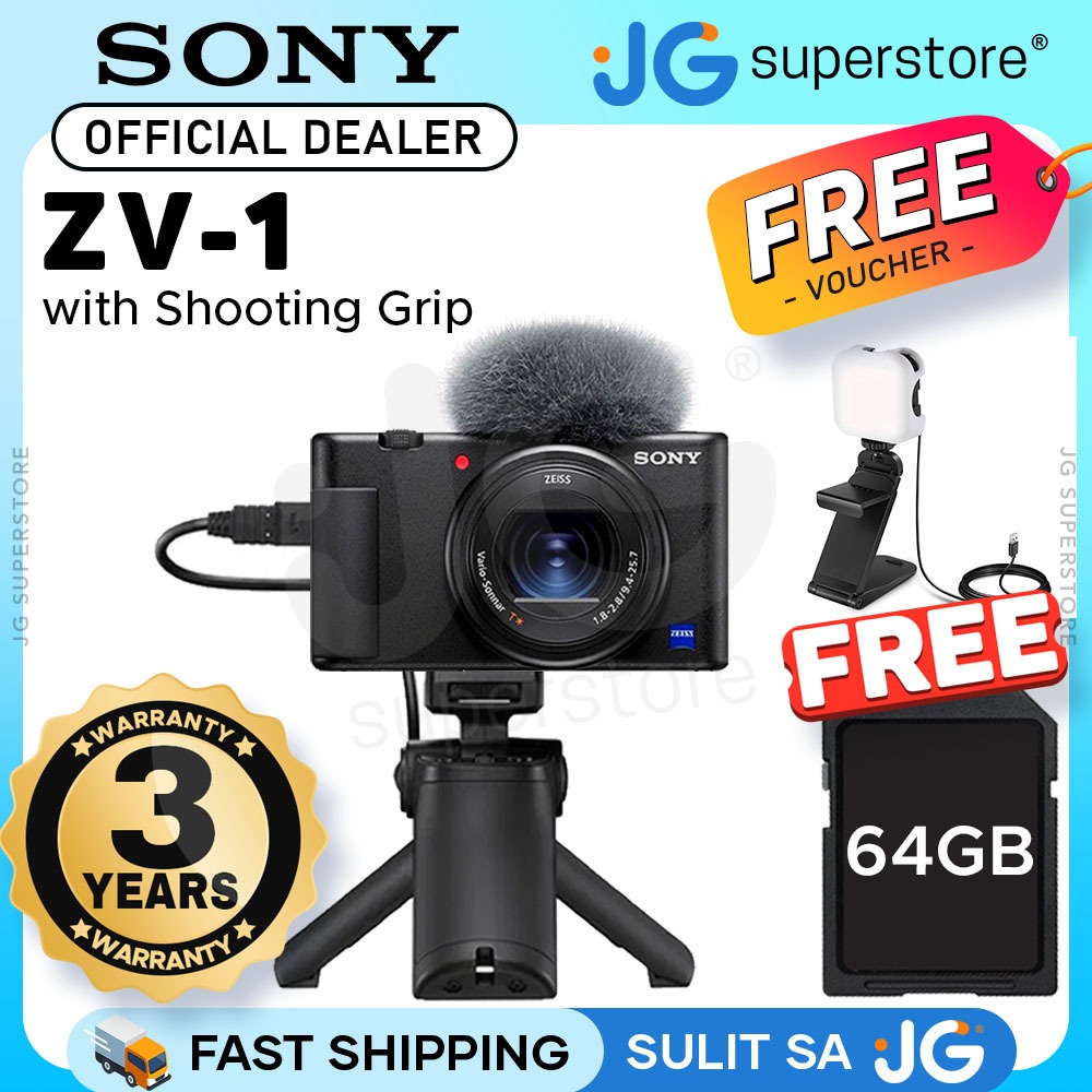 Sony ZV-1 Digital Camera with 24-70mm f/1.8-2.8 Zoom Lens and 20.1MP ...
