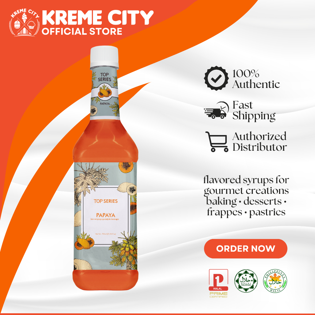 TOP Creamery Top Series Papaya Syrup 750ml | Shopee Philippines