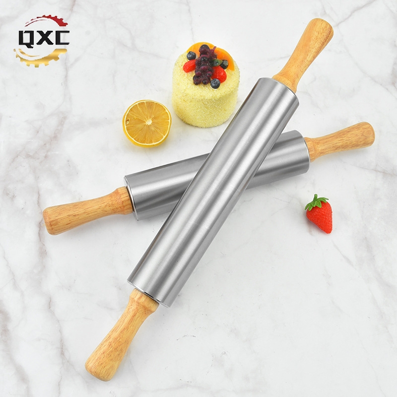 17" stainless steel rolling dough for pizza dough baking cooking drum ...