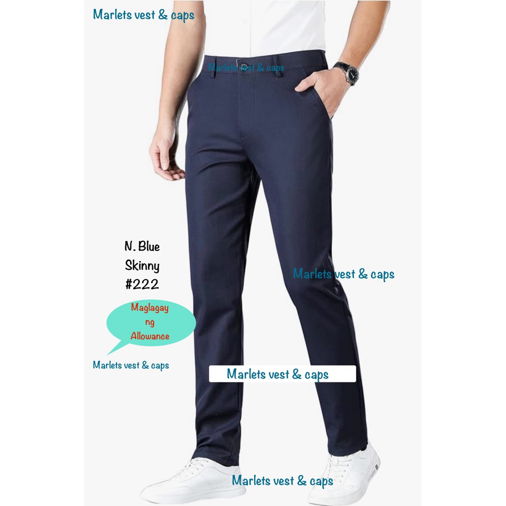 St.Anthony Skinny slacks for mens sizes 26 to 40 | Shopee Philippines