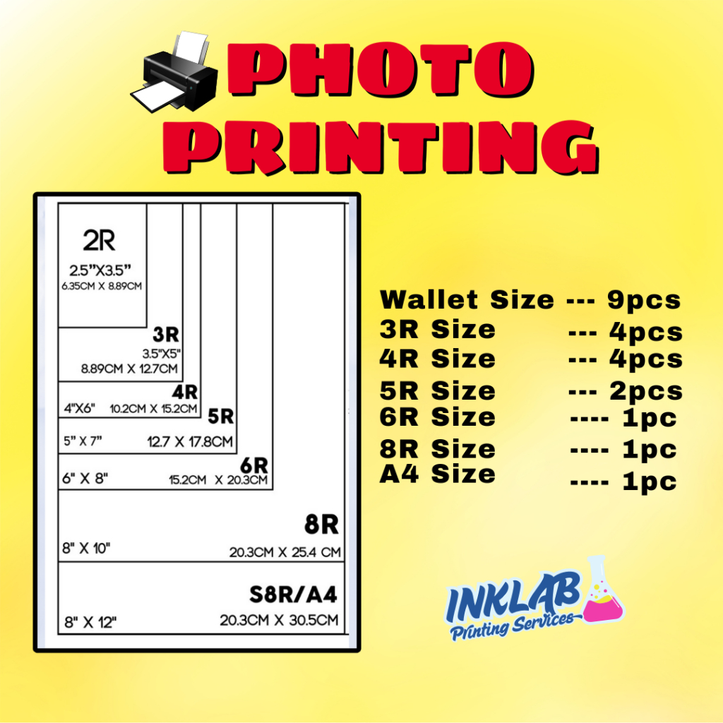 Photo Printing (Different Sizes) - Affordable and High Quality ...
