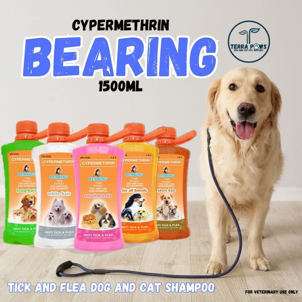 CYPERMETHRIN BEARING SHAMPOO FOR DOG AND CAT ANTI TICKS AND FLEA (1500 ...