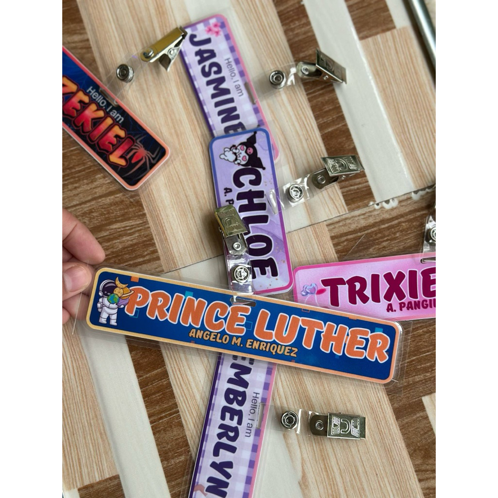 ID Name Tag with Clip | Shopee Philippines