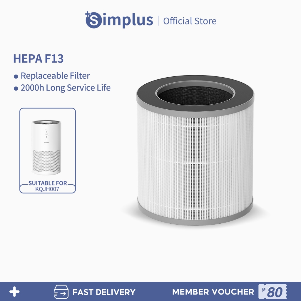 Simplus Air Purifier Filter HEPA H13 Remove Micron-Size Pollutants ...