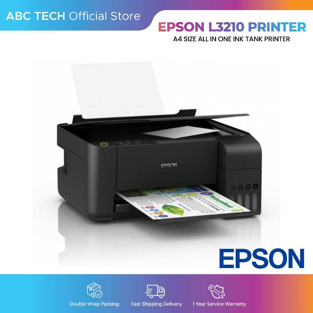 Epson L3210 Multi Functional Integrated Ink Tank Printer | Shopee ...