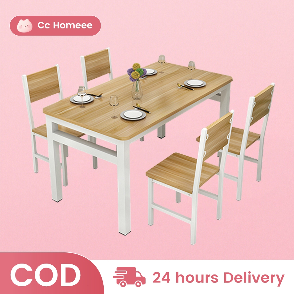 [In stock] Dining table and chairs set meal consists of one table and ...