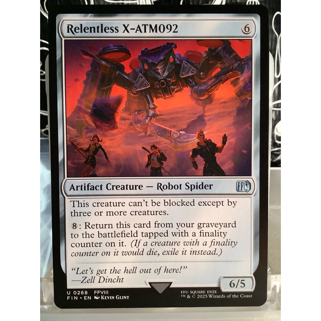 MTG - Relentless X-ATM092 (Universes Beyond: Final Fantasy) - {Uncommon - Colorless} | Shopee ...