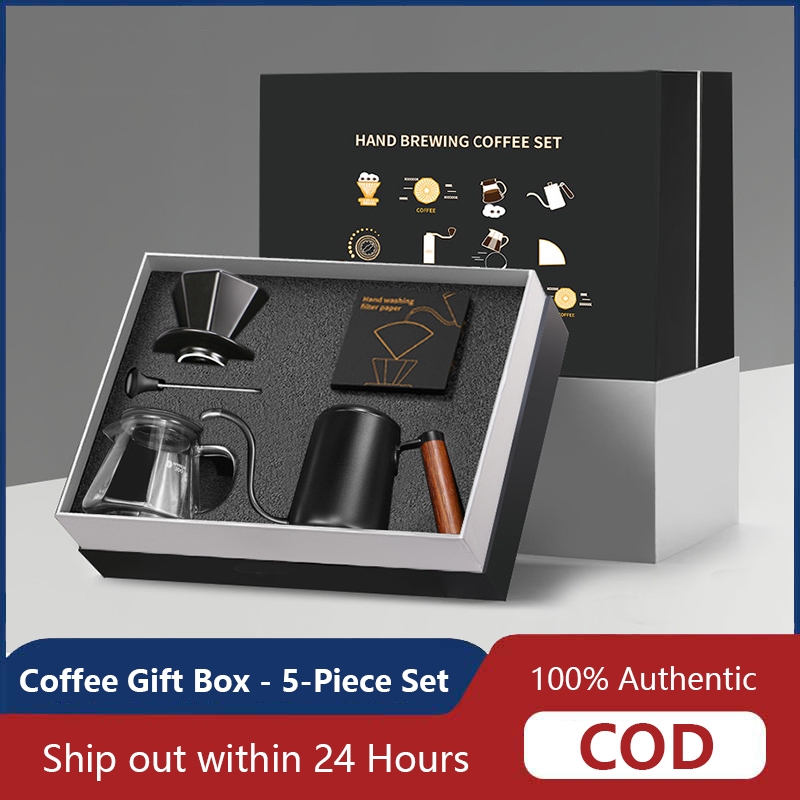 NIBU 5-Piece Pour-over Coffee Gift Set | Complete Brewing Toolkit in ...