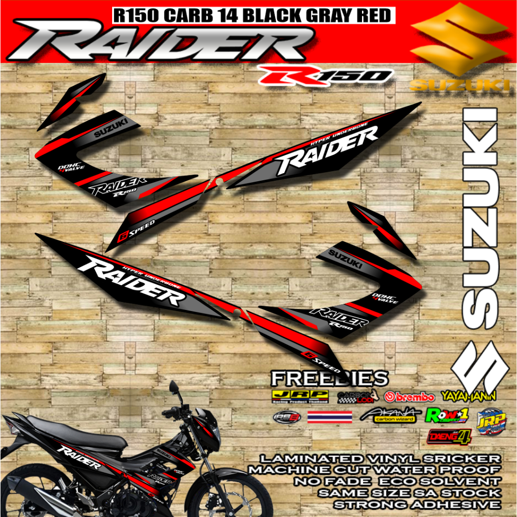 Raider 150 Carb Decals Sticker With Freebies | Shopee Philippines