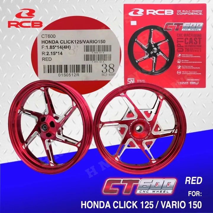 RACING BOY RCB CT600 ( RED ) for Honda Click 125 / 150 ( 4H ) 1.85F x 2 ...