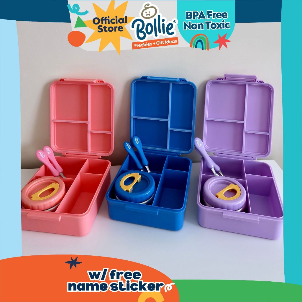 Bollie Baby O-choc Bento Box with Stainless Steel Food Canister ...