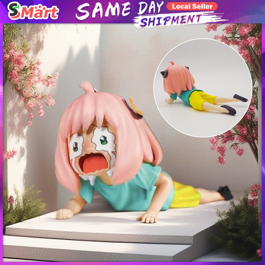 Anime SPY X FAMILY Anya Forger Action Figure Cry Cute Doll PVC Model ...