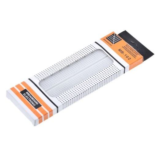 MB102 Solderless Breadboard Mini Breadboard for Arduino 400 830 holes Experiment Donut Board ...