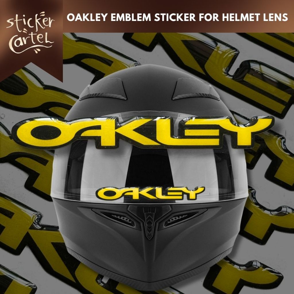 Oakley-Inspired Emblem Sticker for Helmet Lenses Helmet Visor | Shopee ...