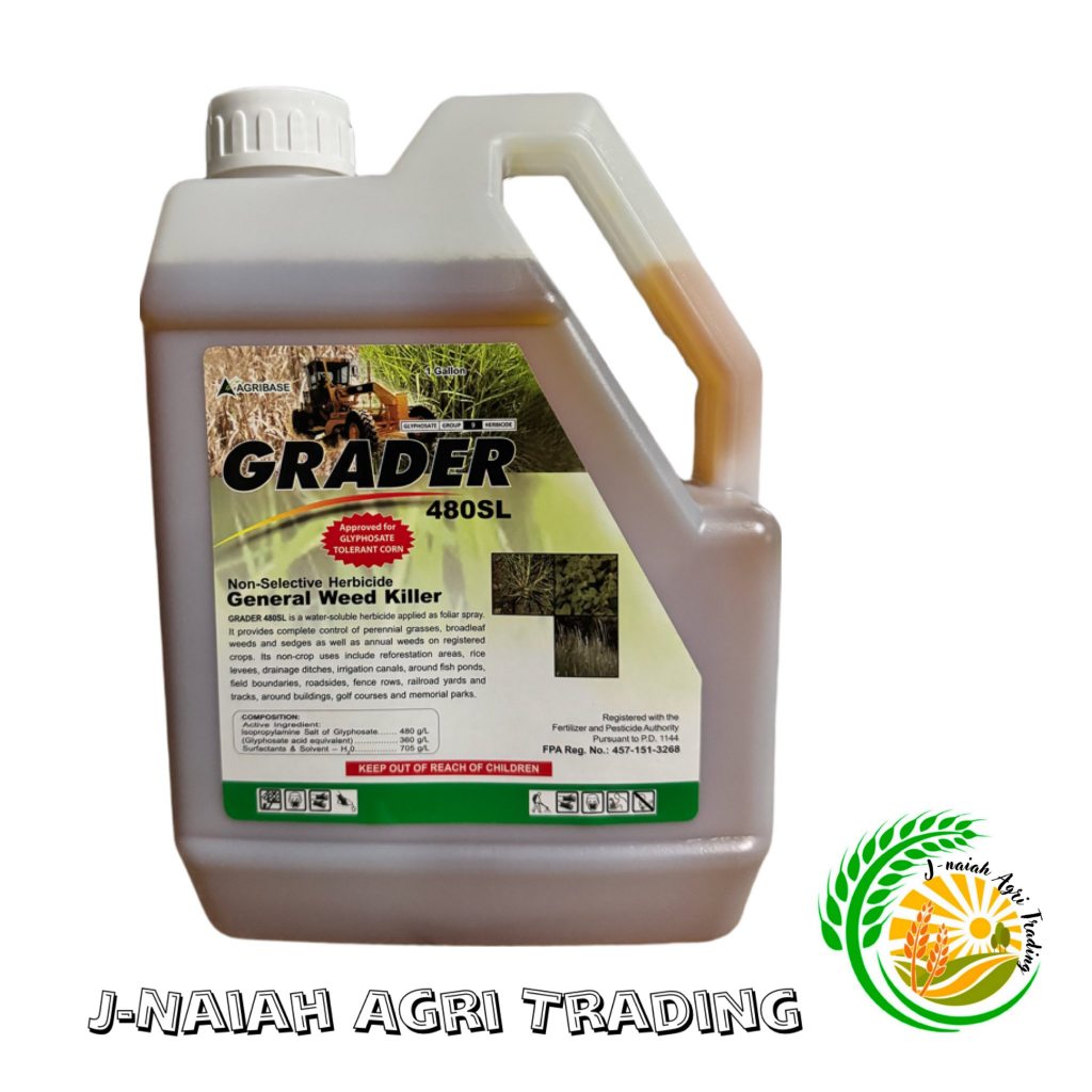 Grader 480SL/ 1 Gallon/ Non-selective Herbicide/ General Weed Killer ...
