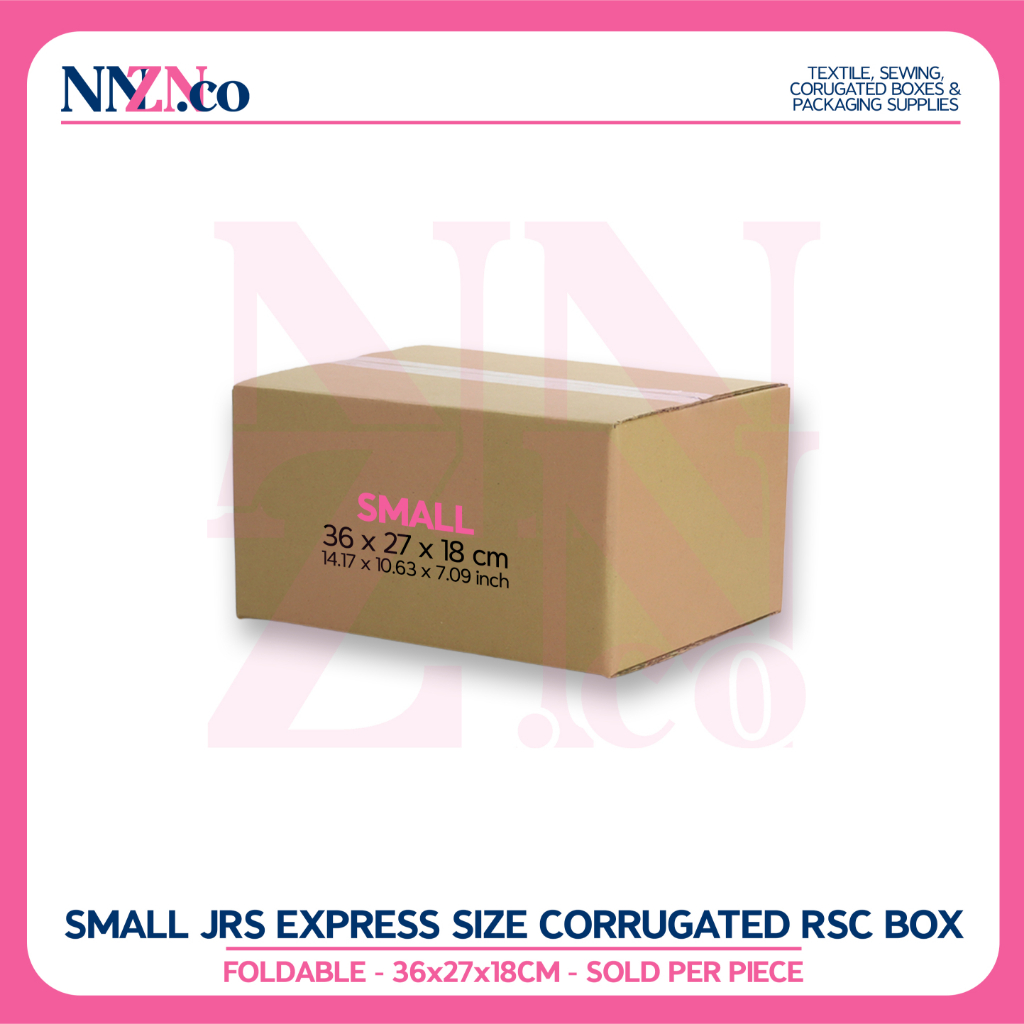 NNZN RSC Box JRS EXPRESS Size Corrugated Shipping Kraft Box SMALL ...