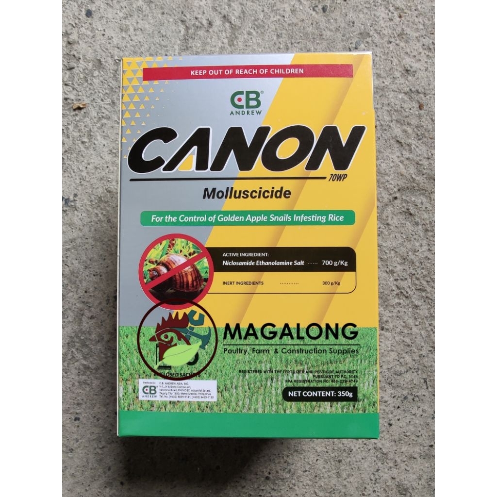 CANON MOLLUSCICIDE 70WP POWDER - 1 BOX (10 x 35 GRAMS) CB ANDREW Like ...