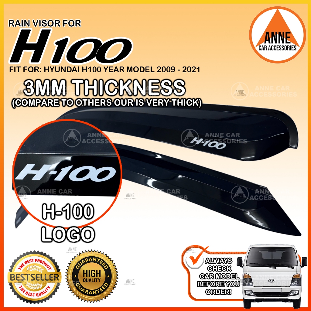 Window Rain Visor for Hyundai H100 2009 - 2021 / Hyundai Staria 2022 2023 2024 2025 Door Guard ...