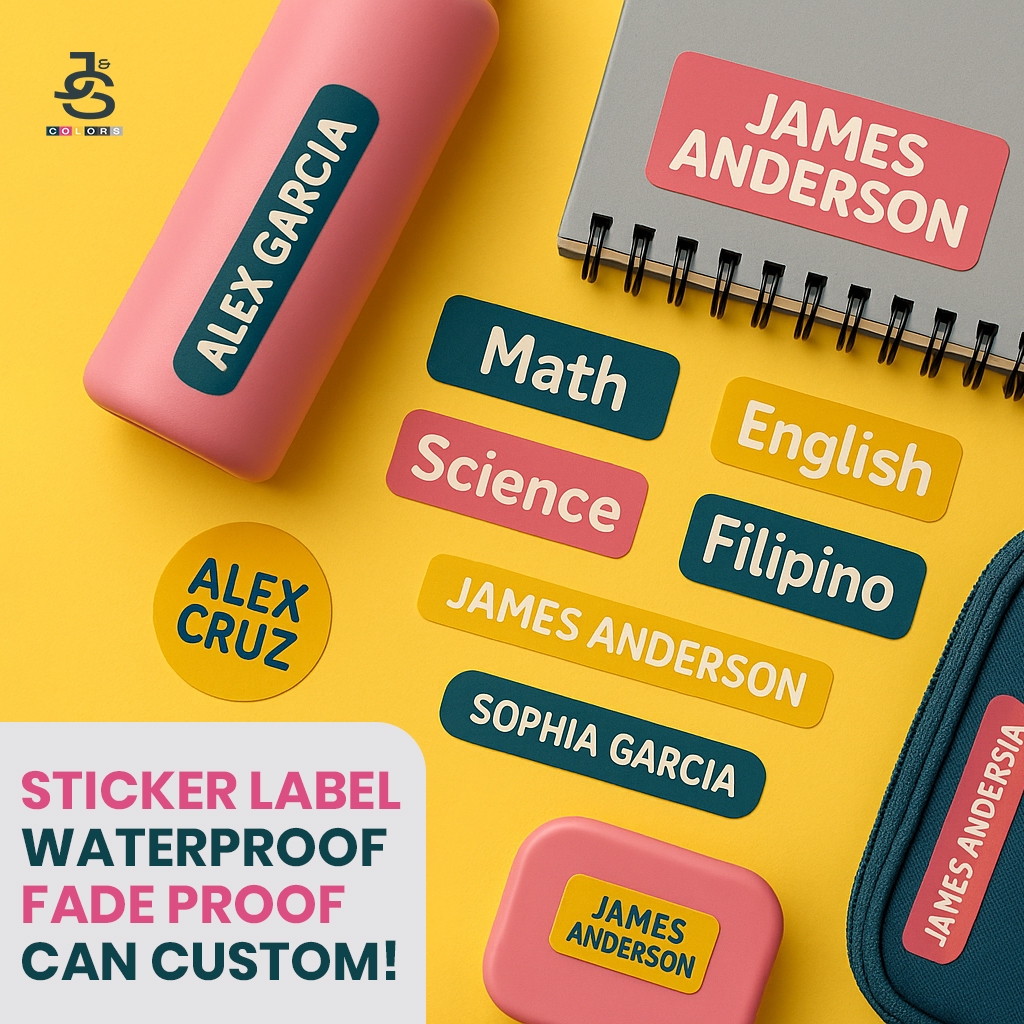 RUSH! Personalized Subject Stickers, Name Stickers, Notebook Labels ...
