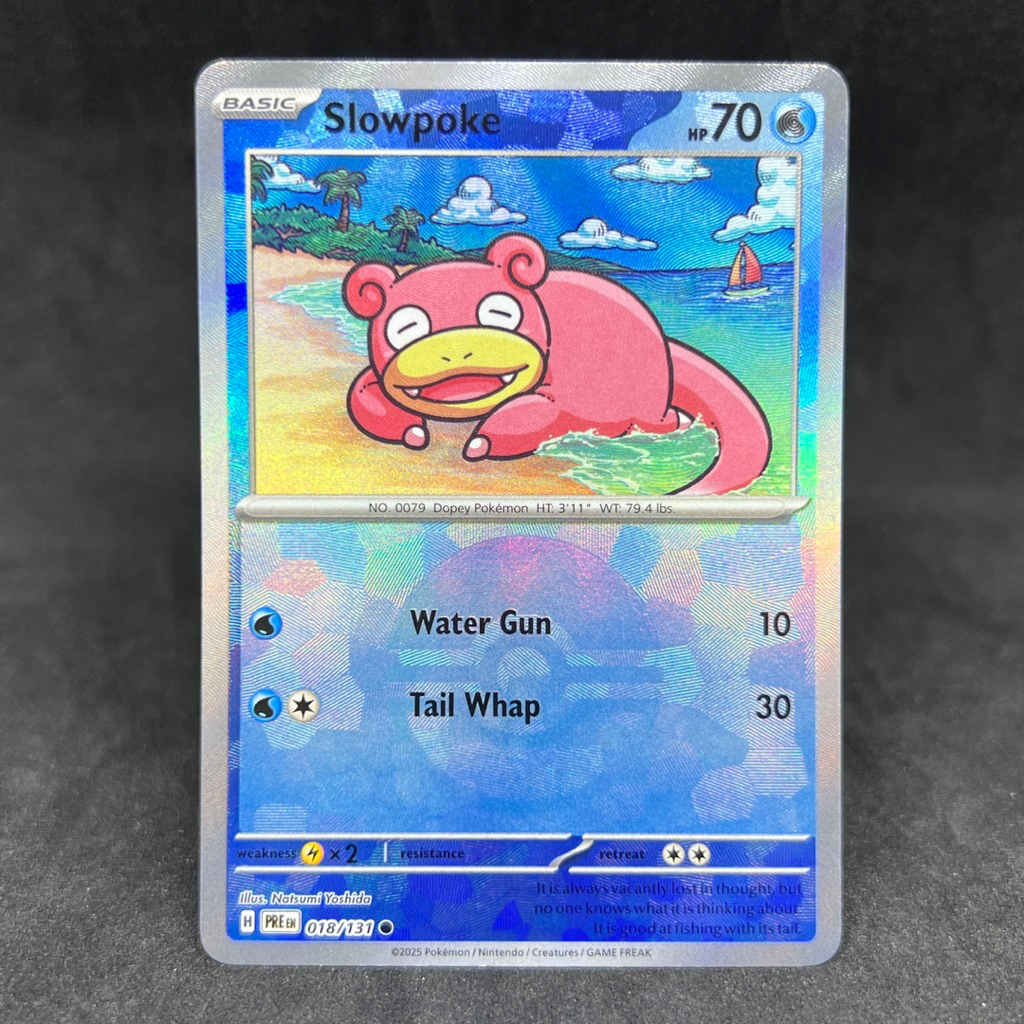 Pokemon TCG Slowpoke Reverse Pokeball Holo 018/131 2025 Scarlet ...