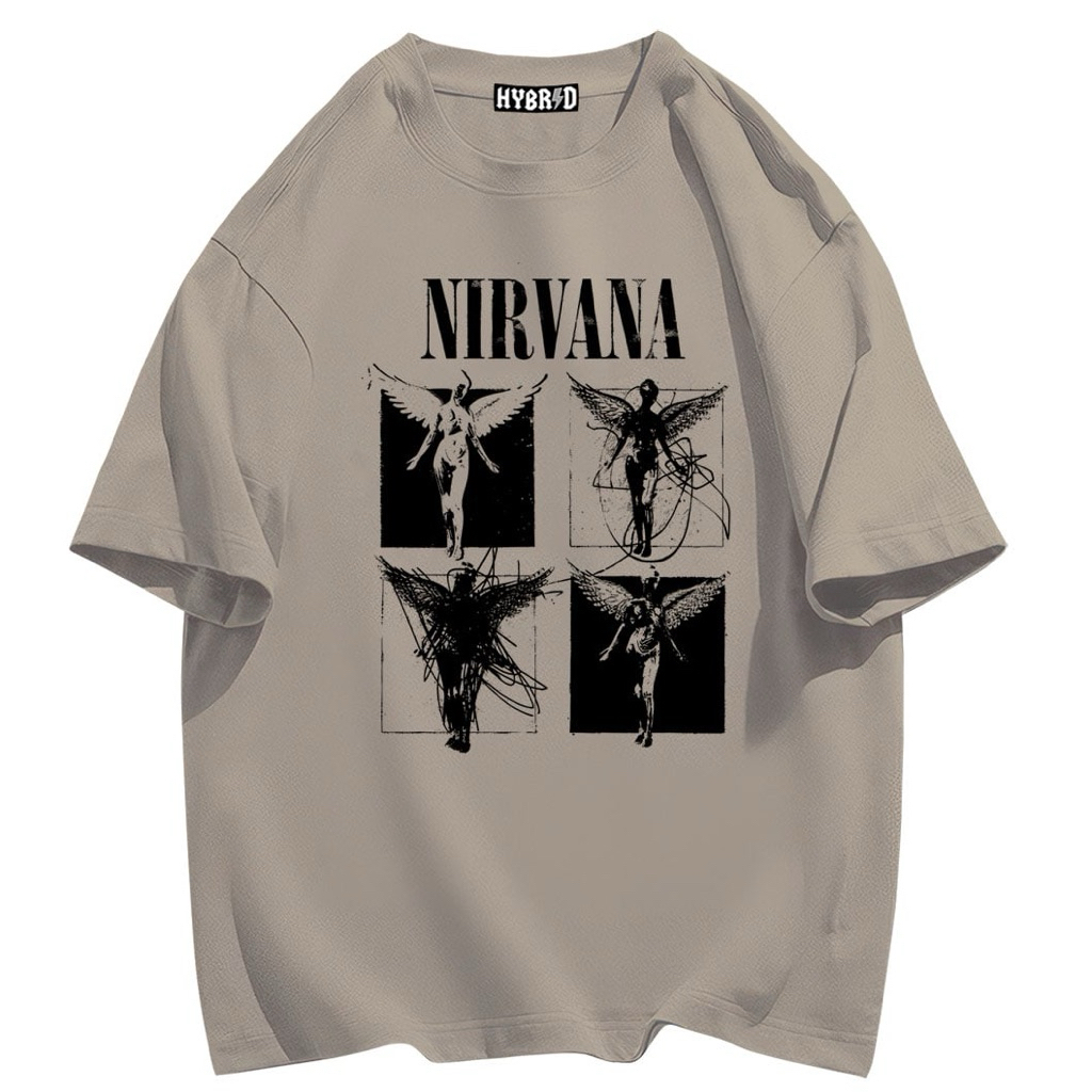 NIRVANA lady luck design fashion casual shirt unisex tops tees basic ...