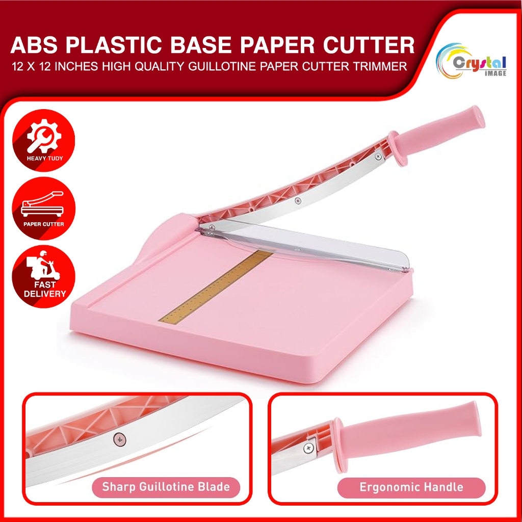 Officom Plastic Paper Cutter 12" x12" | Manual Paper Trimmer | High ...