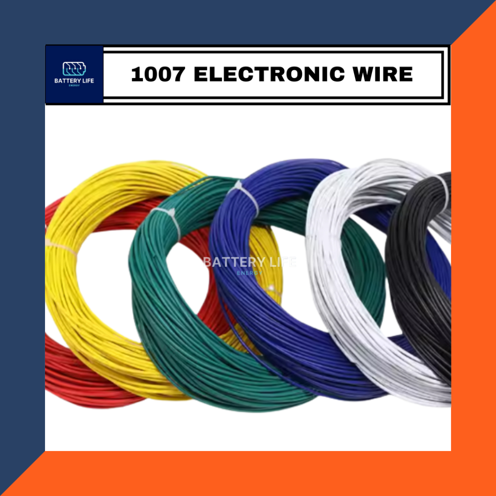 1METER UL1007 Electronic Wire Cable 1007 Wire 22awg 24awg RED BLACK ...