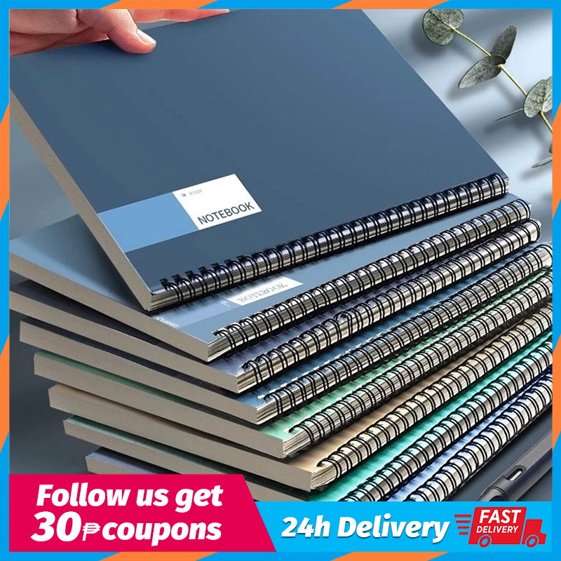 5Pcs A5 Spiral Notebook Set Morandi Solid Colors Notebook Aesthetic ...