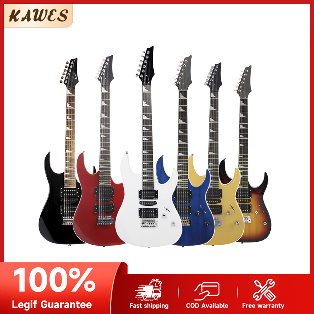 KAWES Double Rocker Electric Guitar Professional Metal Electric Guitar ...