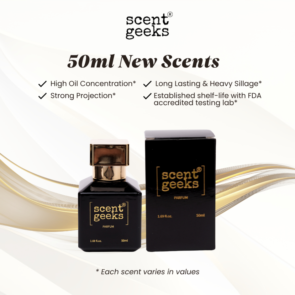 Scent Geeks 50ml New Scents Oil-Rich Perfume for Men & Women | Shopee ...