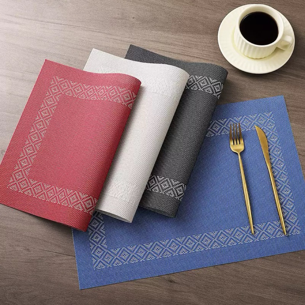 PVC Placemats for Dining Table – Waterproof, Heat-Resistant, Stain ...