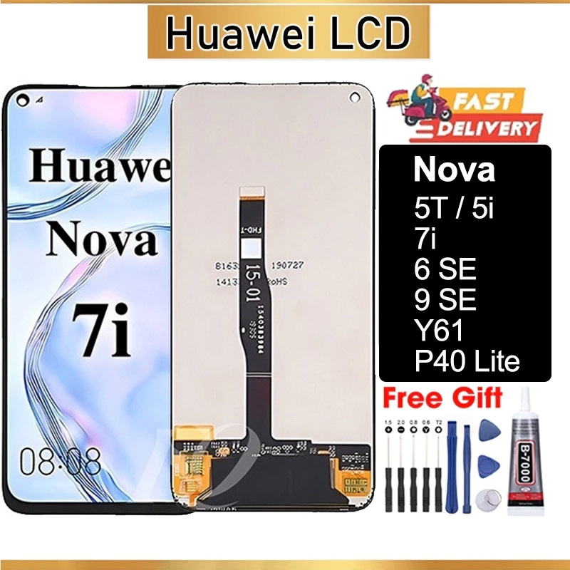 Origina LCD Huawei Nova 7i Nova 5i Nova 6 SE P40 lite LCD Nova 9 SE ...