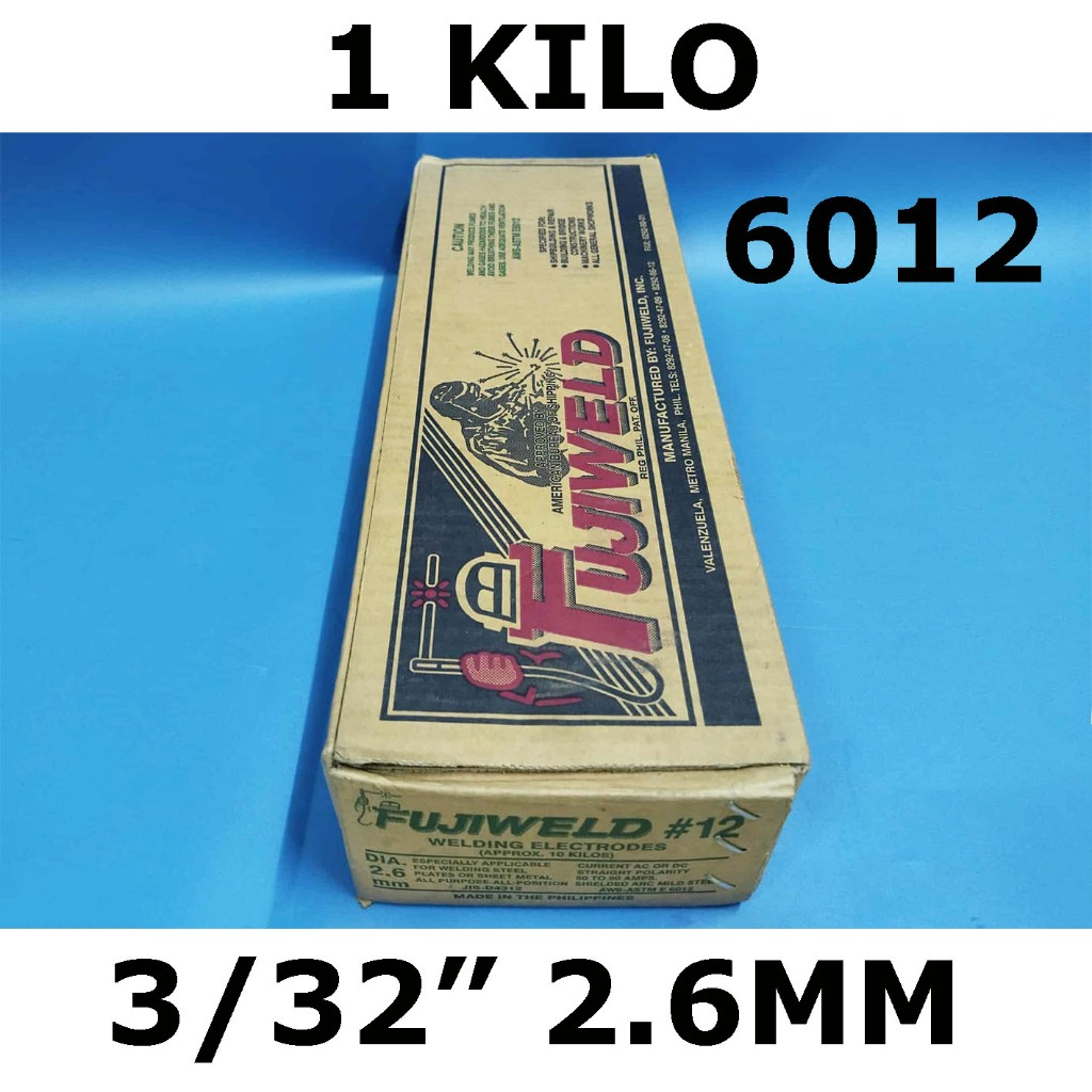 ( #12 ) ( 1 KILO ) FUJIWELD WELDING ROD #12 == 3/32" == 2.6MM == FUJI ...