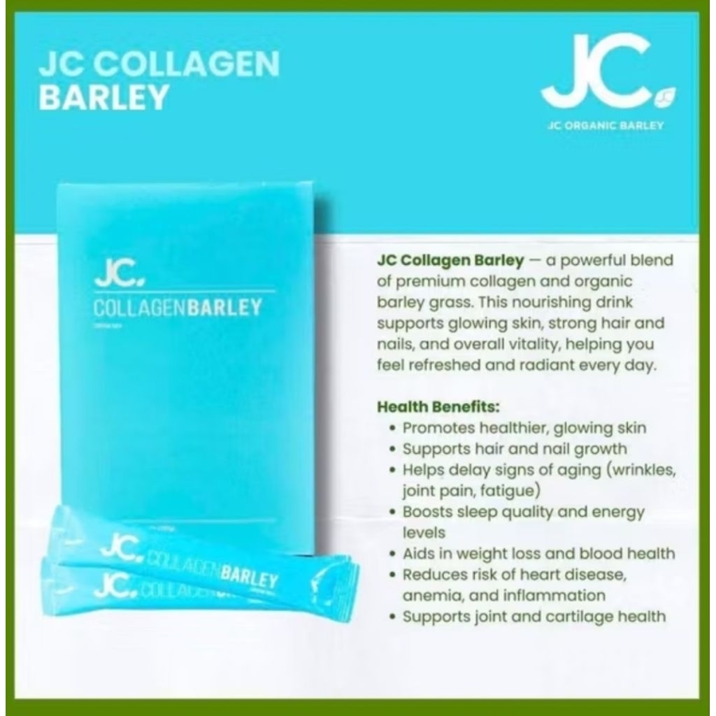 JC BARLEY COLLAGEN 1BOX (10sticks) | Shopee Philippines