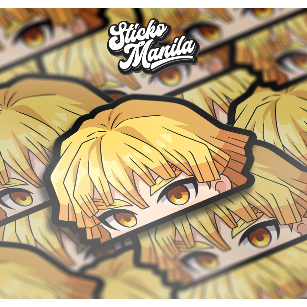 Sticko Manila : Demon Slayer - Zenitsu Agatsuma (Peeker) | Shopee ...