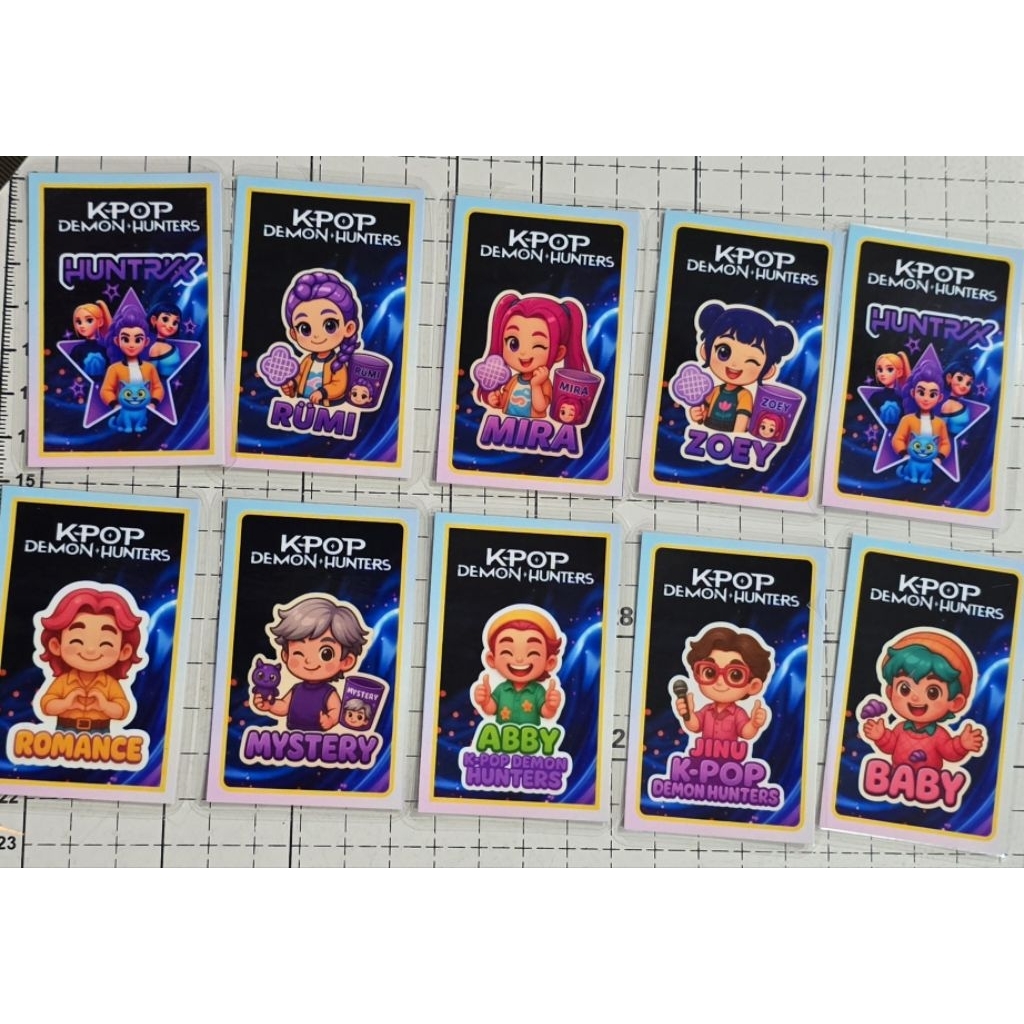 KPOP Demon Hunter Photo Cards 10pcs | Laminated | Shopee Philippines