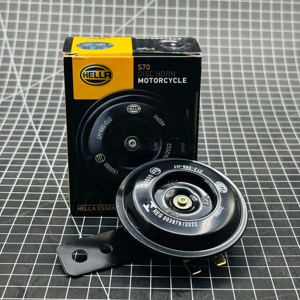 HELLA DISC HORN FOR MOTORCYCLE SINGLE 1PC [BLACK] | Shopee Philippines