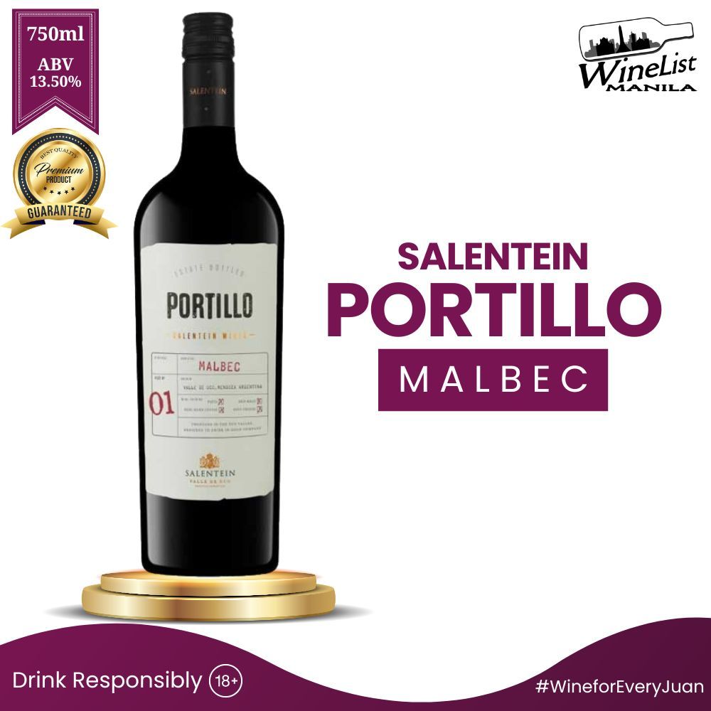 Portillo Malbec | Mendoza, Argentina | Red Wine 750ml | Shopee Philippines