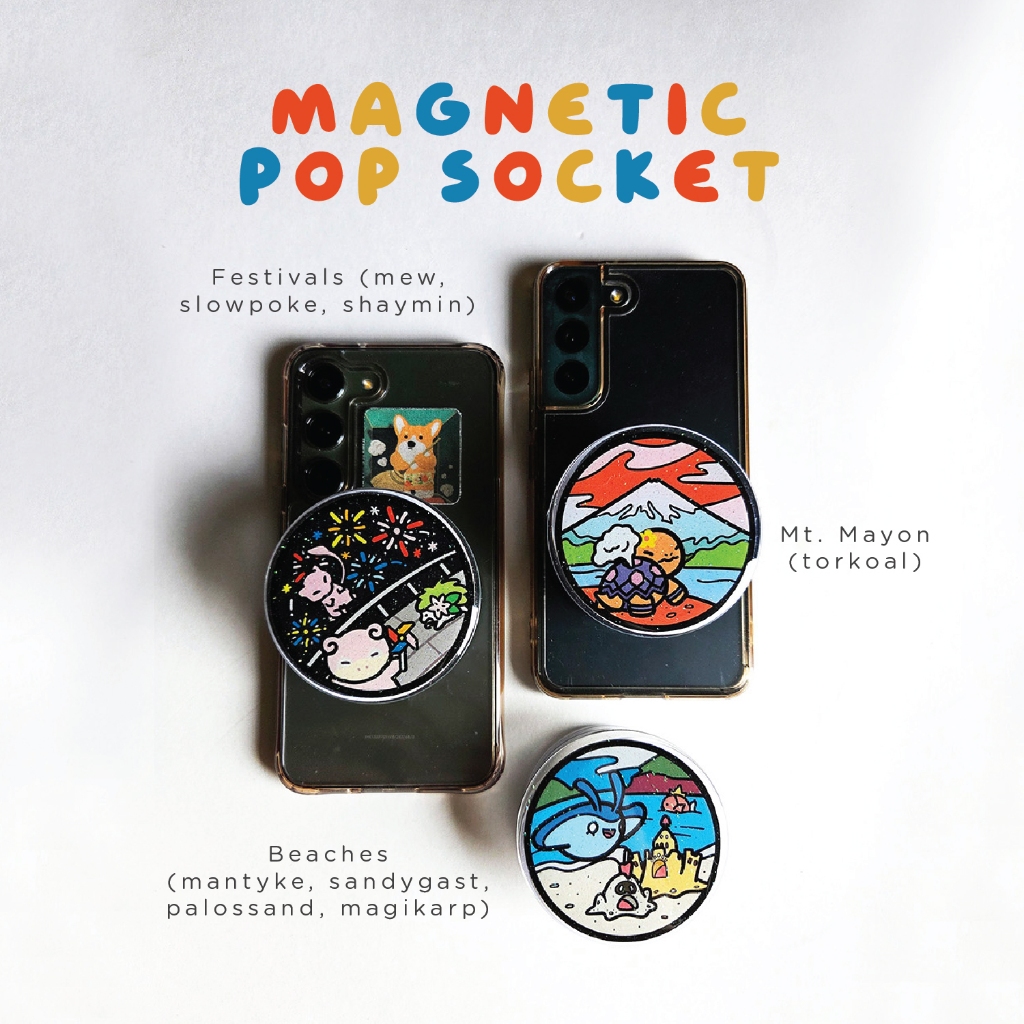 PH Pokelid Magnetic Magsafe Phone Grip / Grip Tok | Shopee Philippines