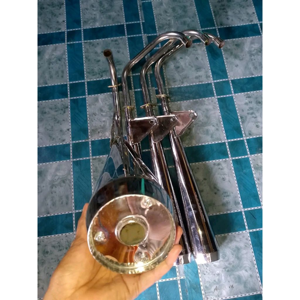 motoposh Pinoy 125/155/175 version 2 chicken pipe stainless | Shopee ...