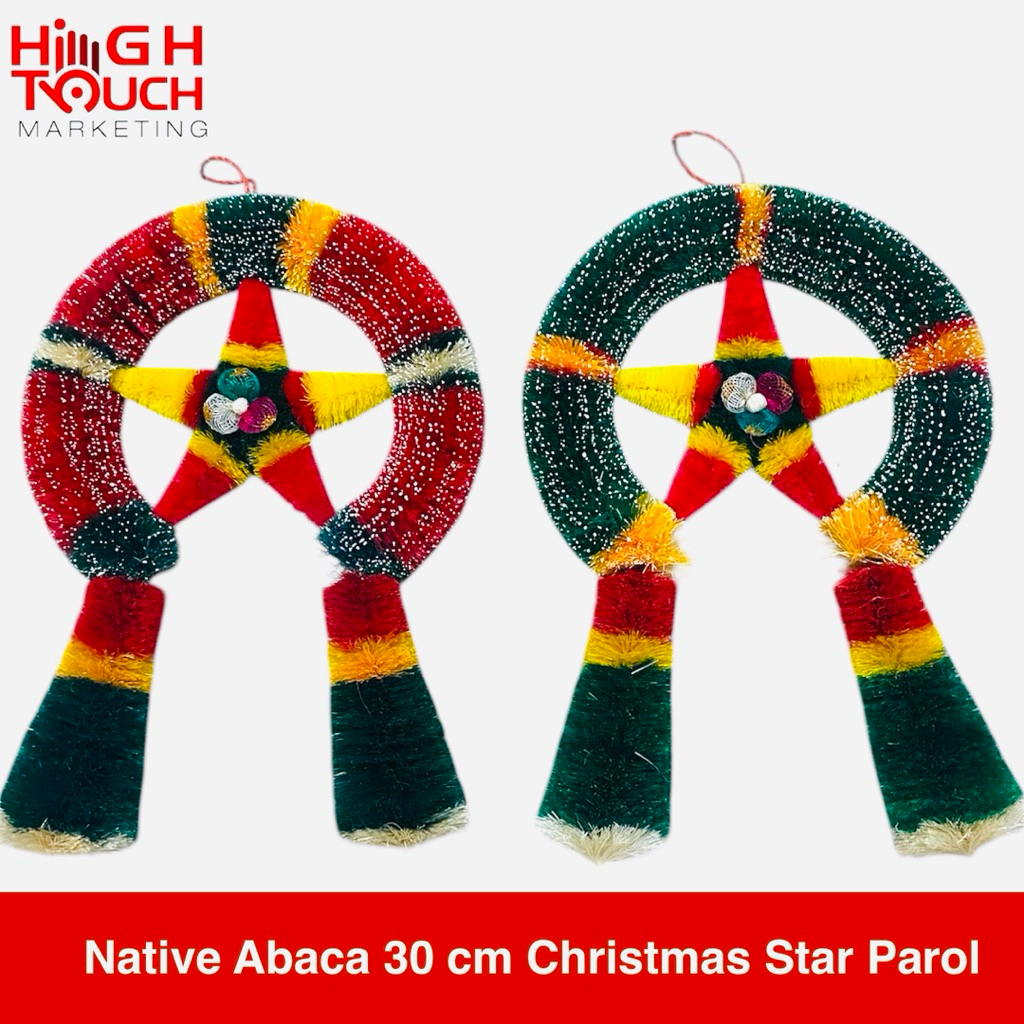 Native Abaca 30 cm Star Parol For Christmas Decoration | Shopee Philippines