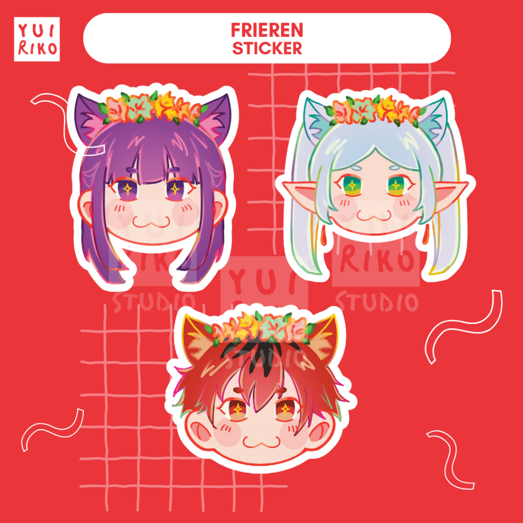 Frieren Sticker Pack | Vinyl Die Cut Stickers | Shopee Philippines