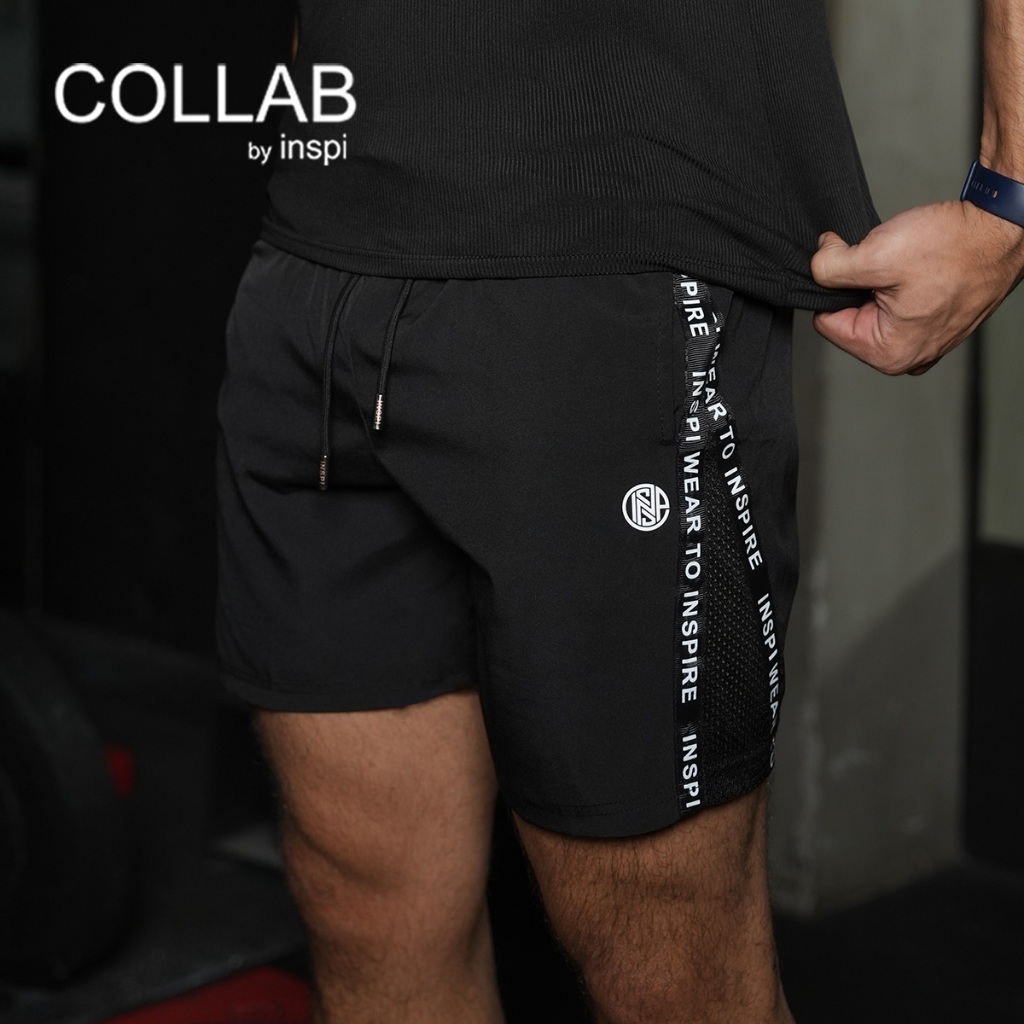 COLLAB by Inspi Active Taped Running Short For Men & Women Collection w ...